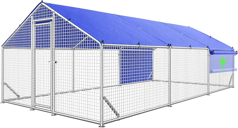 Metal walk in chicken coop run | Metal chicken coop USA